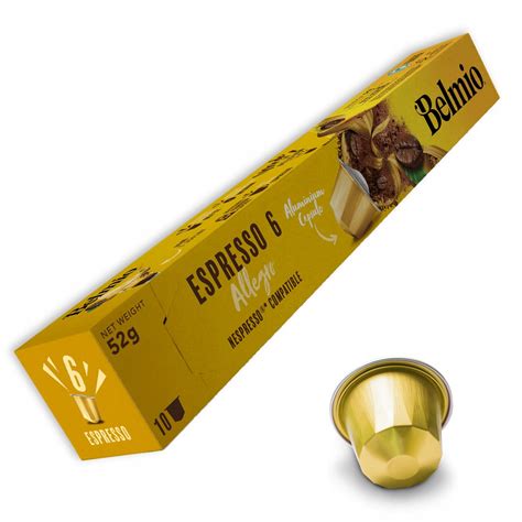 Кафе на капсули Belmio Espresso Allegro 6 52 G 10x5 2 G съвместими