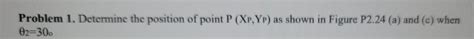 Solved Problem 1 Determine The Position Of Point P XP YP Chegg Com