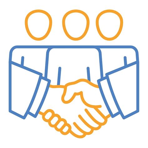 팀워크 아이콘 프리미엄 벡터