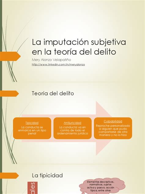 La Imputación Subjetiva En La Teoría Del Delito Pdf Intención