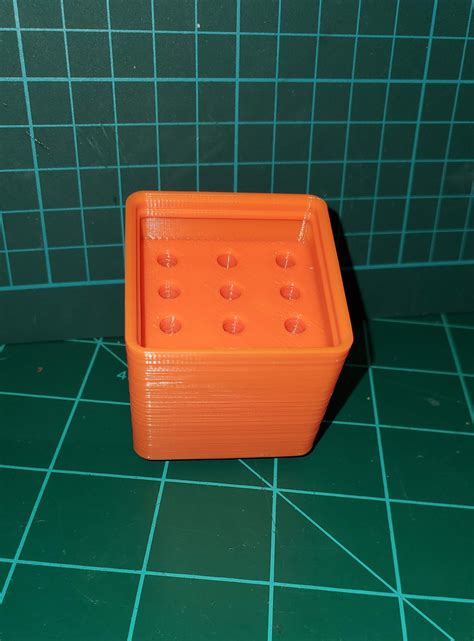Gridfinity Needle File Holder 1x1x6 Added Step Files By Idenny1