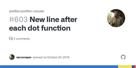 New Line After Each Dot Function Issue Prettier Prettier Vscode GitHub