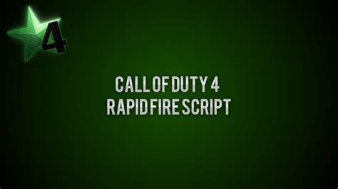 Call Of Duty Rapid Fire Script PC YouTube