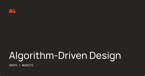 Algorithm Driven Design Website No Code Supply Co