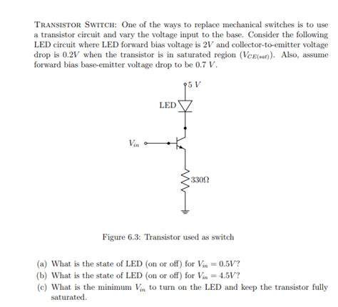 Solved Transistor Switch One Of The Ways To Replace