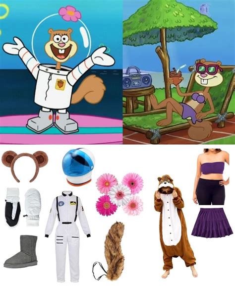 Make Your Own Sandy Cheeks From Spongebob Squarepants Costume Spongebob Outfit Sandy Cheeks