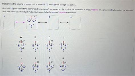 Answered Please Fill In The Missing Resonance… Bartleby
