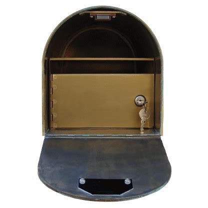 Westchester Decorative Brass Mailbox With Craftsman Mailbox Post