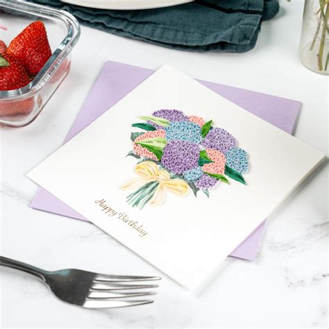 Handcrafted Birthday Cat Greeting Card Quilling Card¨