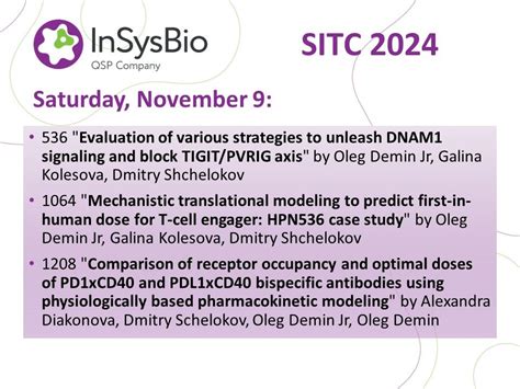 Insysbio On Linkedin Qsp Modelingandsimulation Biotech Biotechnology Immunotherapy…