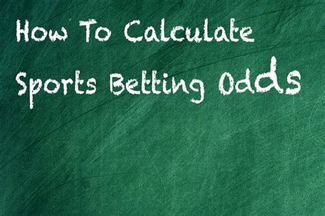 How To Calculate Odds In Sports Betting Keraprivacy