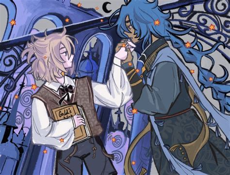 Kaeya And Albedo Genshin Impact Drawn By Mr Olruggio Danbooru