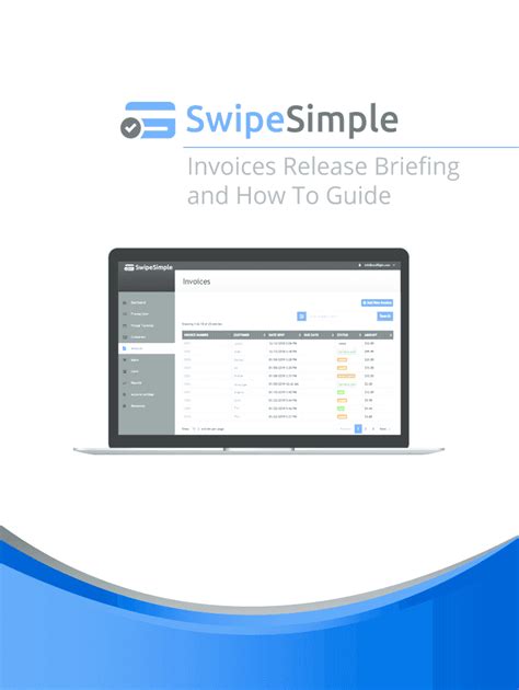 Fillable Online Invoices How To Guide Support Center Swipesimple Fax Email Print Pdffiller