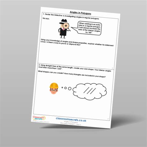 Year 6 Angles In Polygons Discussion Problem Resource Classroom Secrets