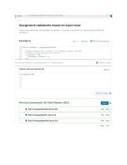 Assignment Statements Based On Input Value Write An If Else Course Hero