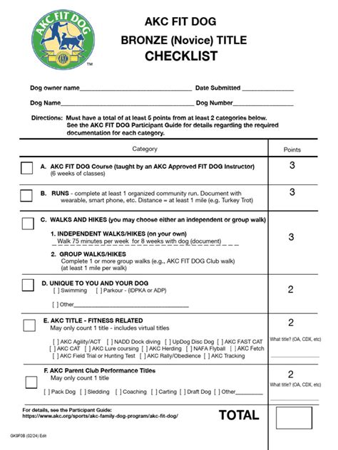 Bronze And Fetch Akc Fit Dog Titles 02092024 Pdf American Kennel
