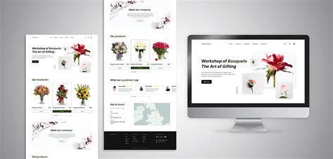 Web Design Uiux E Commerce Flower Shop On Behance