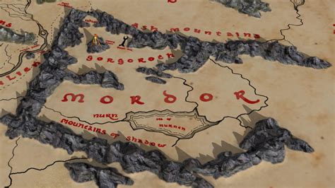 Map Of Middle Earth 3d Model By Buncic