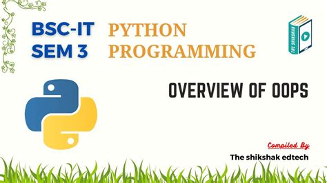 Python Overview Of Oops Bscit Bsccs Pythonprogramming Youtube