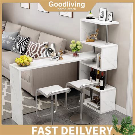 Modern Bar Table Drinking Table Dining Tables Rotating 360 Swivel Bar Entrance Wine Cabinet