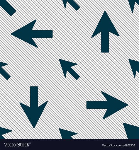 Cursor Arrow Icon Sign Seamless Pattern Royalty Free Vector