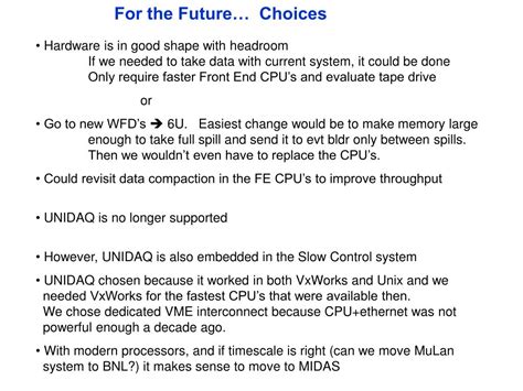 Ppt Triggerless Data Acquisition And Slow Control Powerpoint