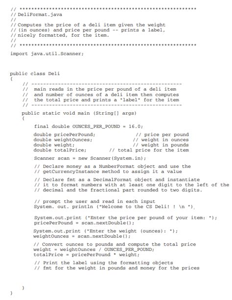 Solved Formatting Output File Deli Java Contains A Partial