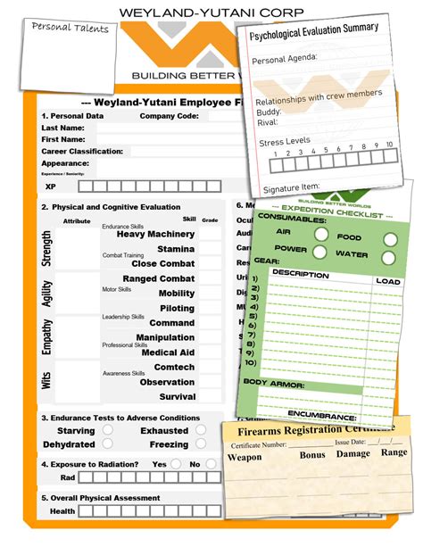 Alien Rpg Custom Character Sheet En World Dandd And Tabletop Rpg News And Reviews