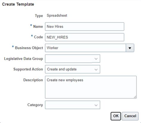 Creating Hcm Spreadsheet Data Loader Templates