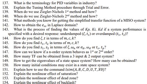 Solved 137 What Is The Terminology For PID Variables In Chegg Com