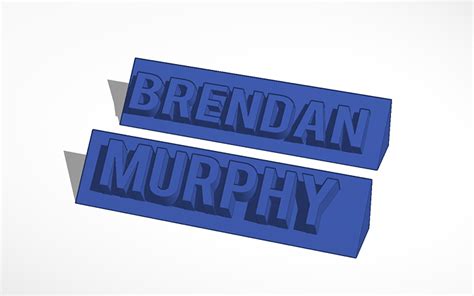 3d Design Name Tinkercad