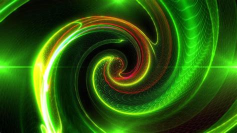 Abstract Rotating Surface Made Of Particles High Tech Colored Spiral Rotating Background