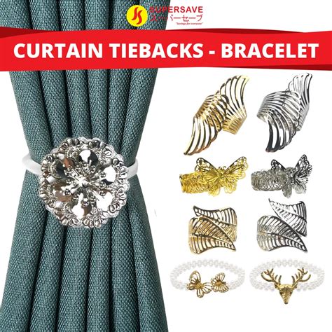 Supersave Bracelet Curtain Tieback Expandable Curtain Hook Buckle Feather Leaf Peacock Tali