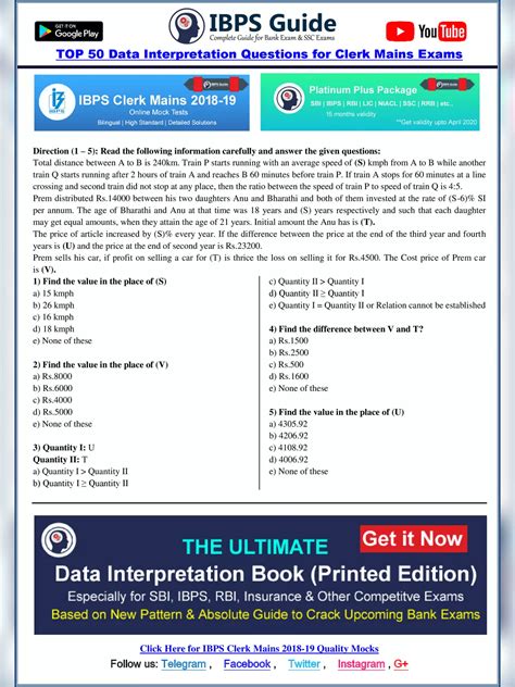 Data Interpretation Questions With Solutions Pdf Instapdf