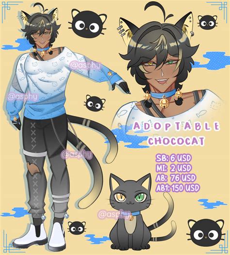 Open Nekomata Chococat Humanoid Sanrio Adopt By Sohii0 On Deviantart
