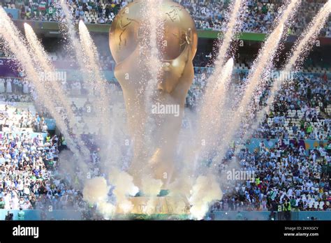 Doha Qatar Partita Della Coppa Del Mondo Fifa 8 Argentina Vs Arabia