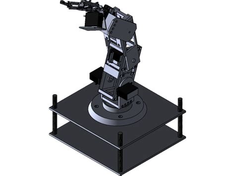Robotic Arm Degrees Of Freedom D CAD Model Library GrabCAD