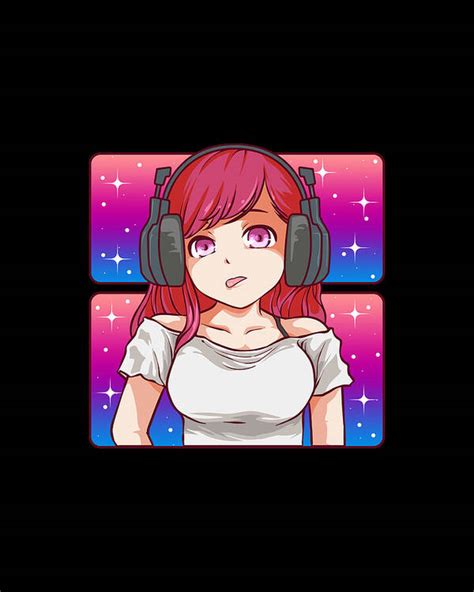 Anime Girl Render Headphones