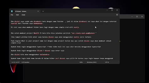 Crud Sederhana Dengan Nextjs 15 Prisma Typescript Neon Db Hj Codin Tech Youtube