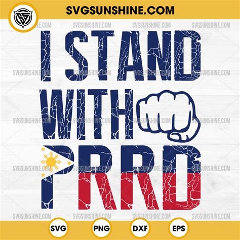 Rodrigo Dutertei Stand With Prrd Svg Duterte Legacy Svg