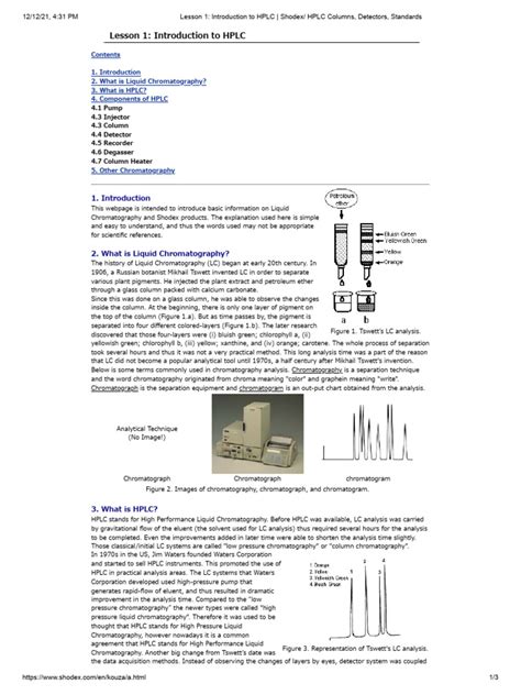 1 Introduction To Hplc Pdf