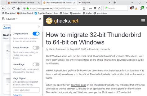 Firefox Experiment Recommends Articles Based On Your Browsing Ghacks Tech News