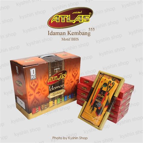 Jual Sarung Atlas Idaman Kembang 555 Motif Bhs Sarung Premium Atlas