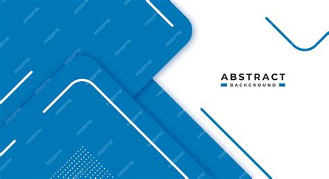 Premium Vector Abstract Blue Background Geometric Shape Paper Layers With Copy Space For