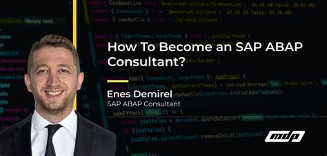 How To Become An Sap Abap Consultant Mdp Group
