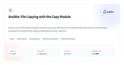Ansible File Copying With The Copy Module Labex