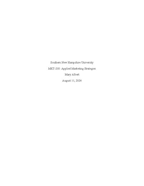 Swot Analysis Reflection Module 6 Applied Marketing Strategies