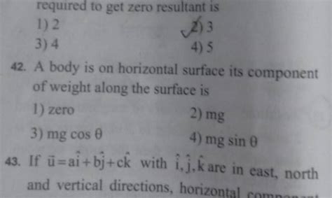Required To Get Zero Resultant Is Filo