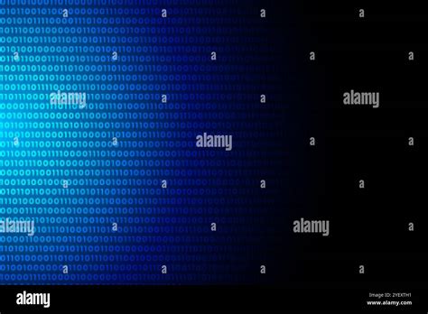 Blue Digital Binary Code Data Numbers Background Design Stock Vector Image And Art Alamy