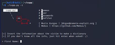 Sachin Sasi Kumar On Linkedin Password Cracking Creating Custom Password List With “cupp”